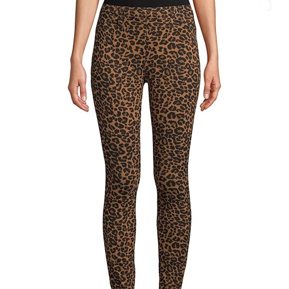 Time and Tru | Pants & Jumpsuits | Time And Tru Leopard Print Fitted ...